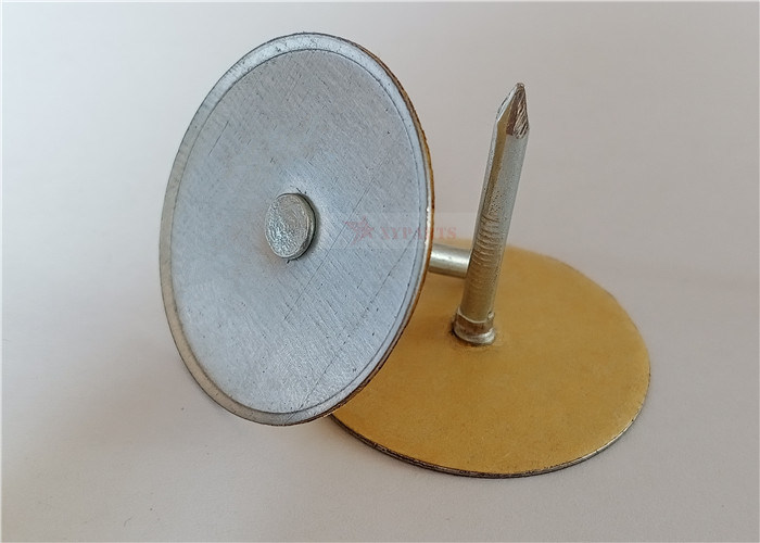 Carbon Steel Di-Electric Cup Head Pins For Fixing Fiberglass Insulation ...