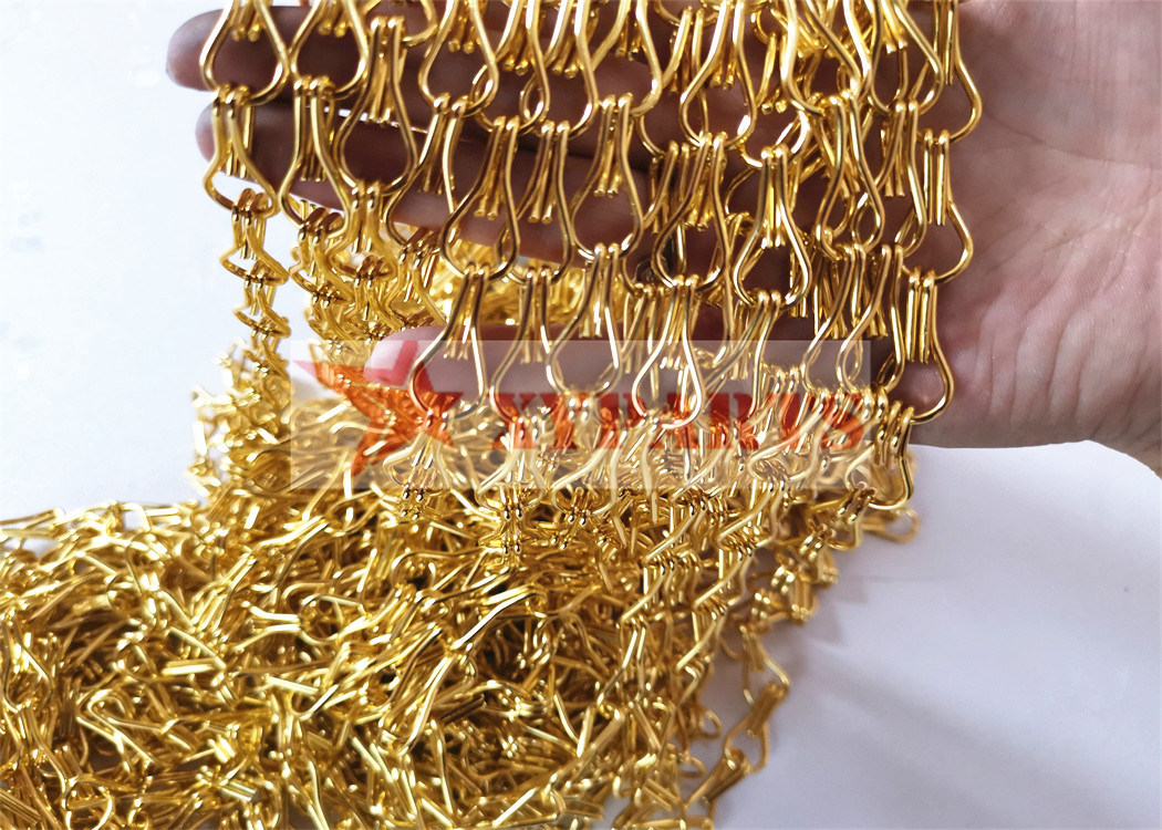 DIY Aluminum Chain Curtain Variours Color And Dimensions For Space Divider