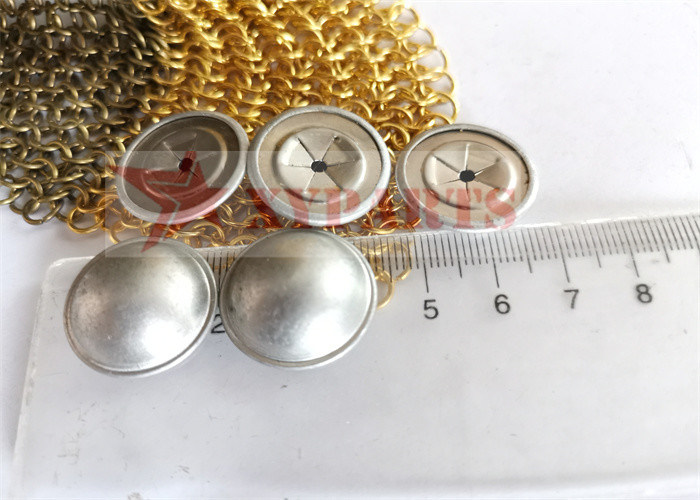 Fast Type 22mm Stainless Steel Insulation Dome Caps For Locked Lacing ...