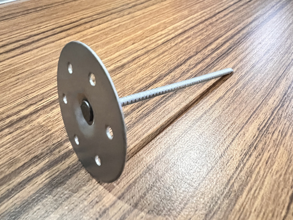 Adhesive Round Base Insulation Hangers Galvanized Steel