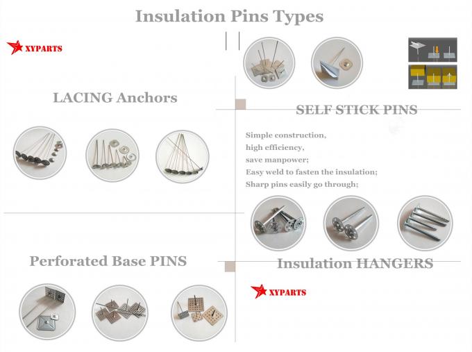 HVAC System Metal Rock Wool Fixing Insulation Pins