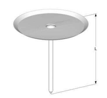 Galvanized Steel M1.8x30mm Duct Liner Pins For Hvac Ductwork Insulation