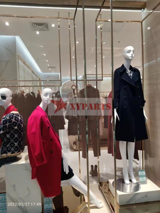 Architectural Aluminum Metal Coil Drapery Mesh For Shopping Malls