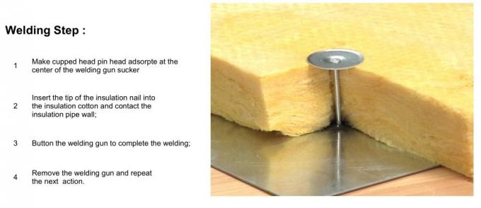 14ga Mild Steel Insulation Quilting Support Pins For Insulation Blankets