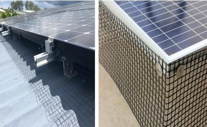 Bird Deterrent Installation Solar Panel Mesh Clips For Roofing System